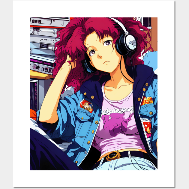 Lofi Hip Hop Music Anime Lofi Girl Vibe Aesthetic Anime 80s Lofi Hiphop Posters And Art